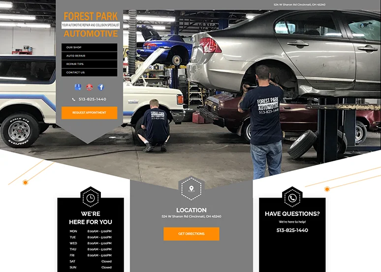 Repair Shop Websites