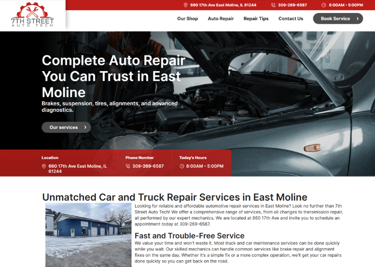 Best Auto Repair Website Designs That Attract Customers